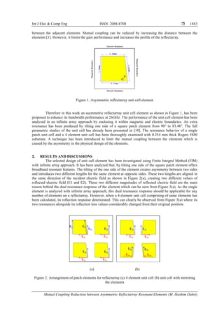 Mutual Coupling Reduction between Asymmetric Reflectarray Resonant ...