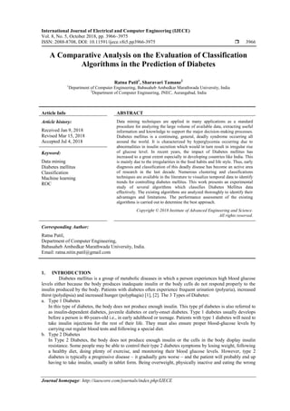 A Comparative Analysis on the Evaluation of Classification Algorithms ...