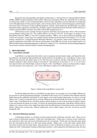 Deep Belief Networks for Recognizing Handwriting Captured by Leap Motion Controller | PDF