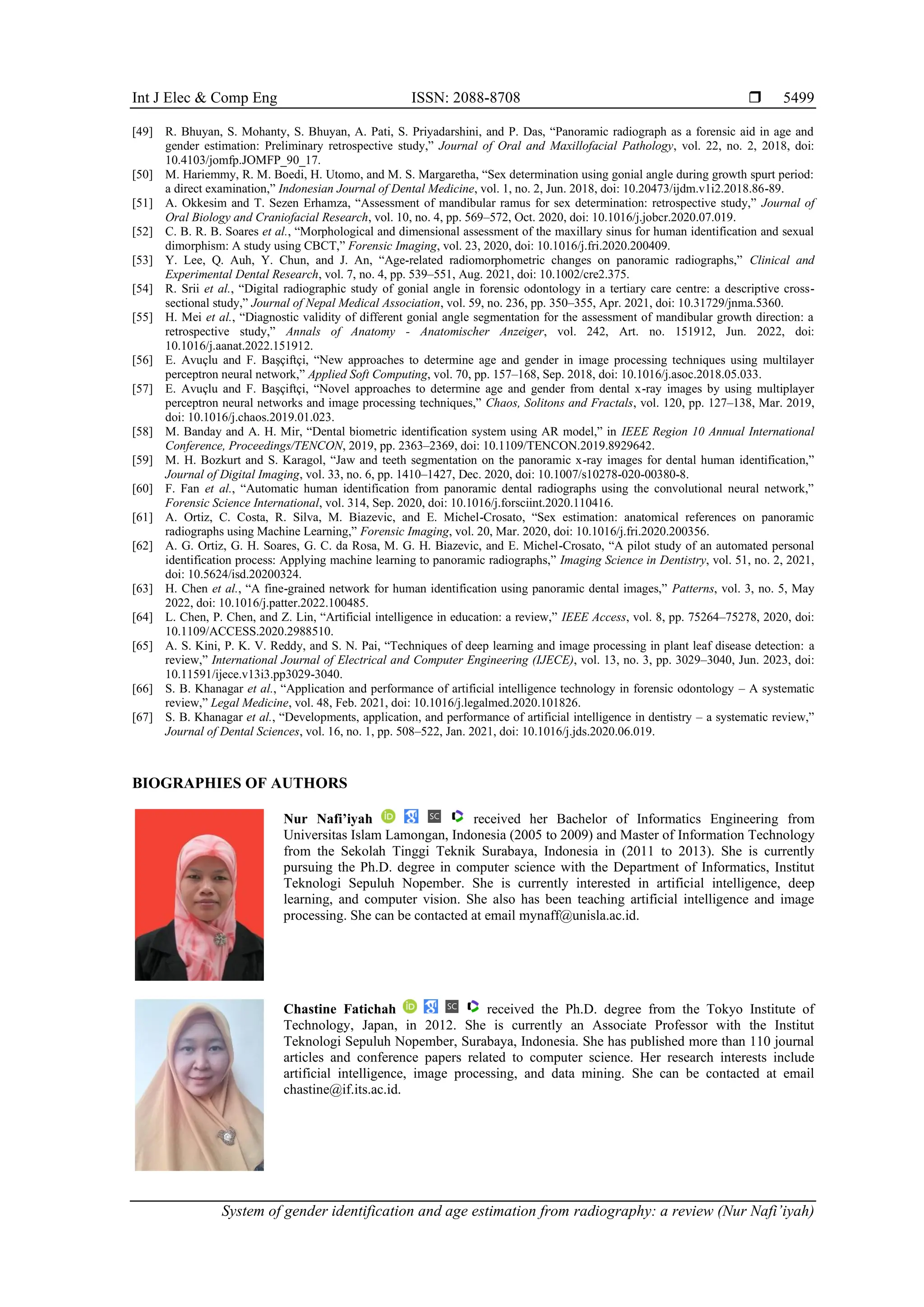 System Of Gender Identification And Age Estimation From Radiography A Review Pdf