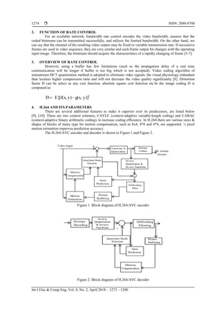 Evaluation and Analysis of Rate Control Methods for H.264/AVC and MPEG-4 Video Codec | PDF ...