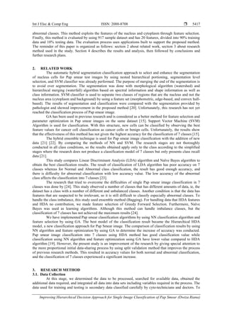 Improving Hierarchical Decision Approach for Single Image ...