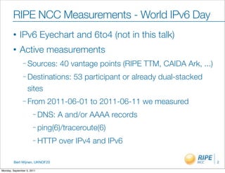 World IPv6 Day - What did we learn? | PPT