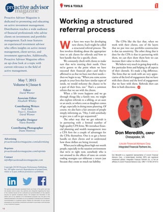 Marlow Felton & Chris Felton, CPA – Proactive Advisor Magazine – Volume ...