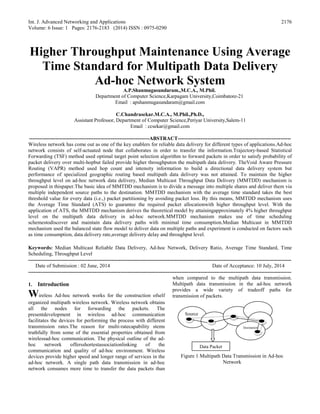Higher Throughput Maintenance Using Average Time Standard for Multipath ...