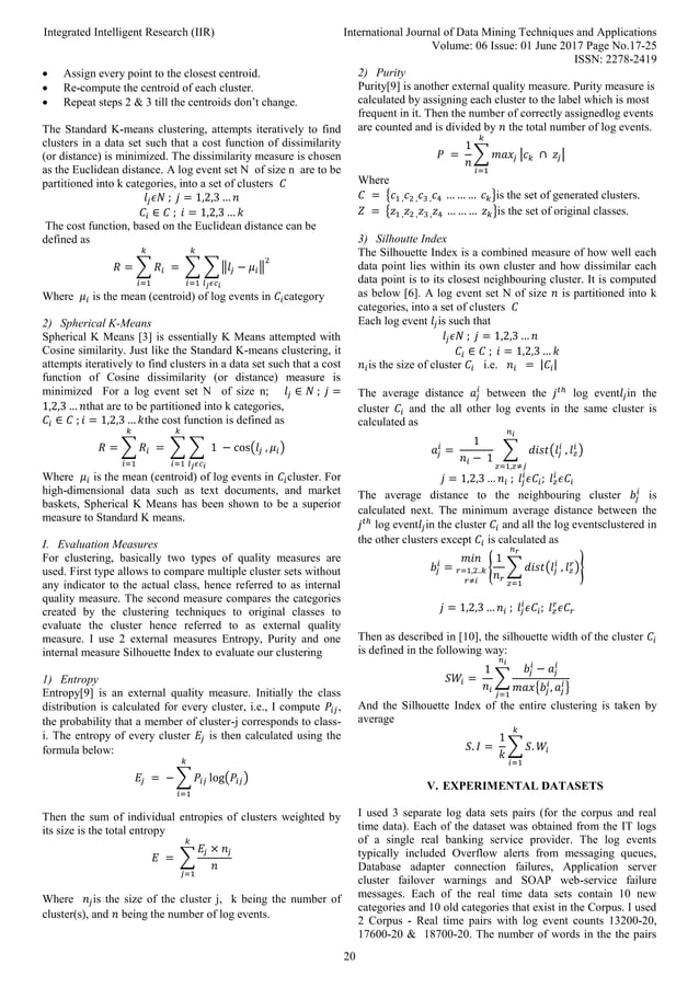 Silhouette Threshold Based Text Clustering for Log Analysis | PDF
