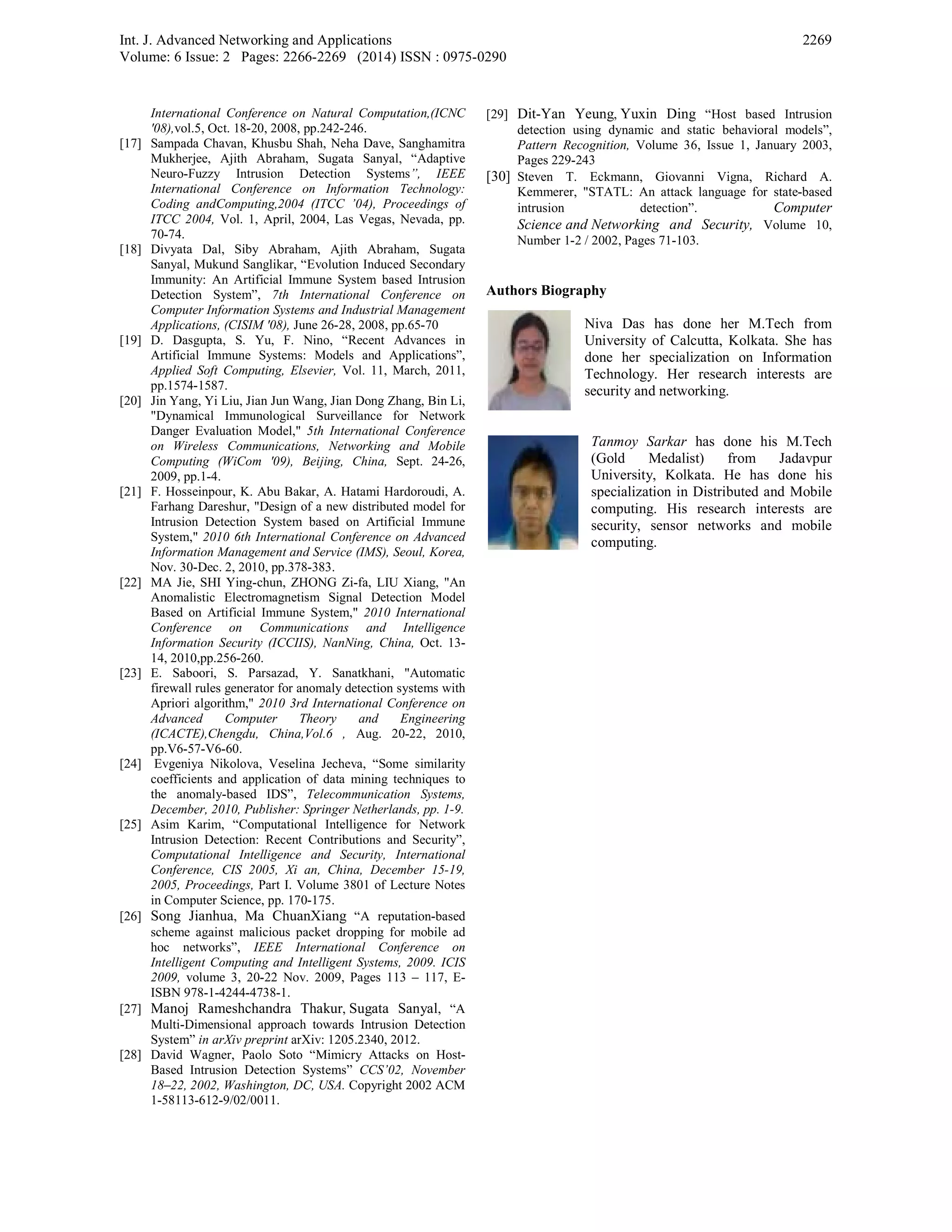 Survey On Host And Network Based Intrusion Detection System Pdf