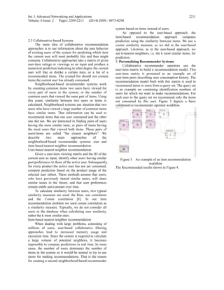 Investigation and application of Personalizing Recommender Systems based on ALIDATA DISCOVERY | PDF