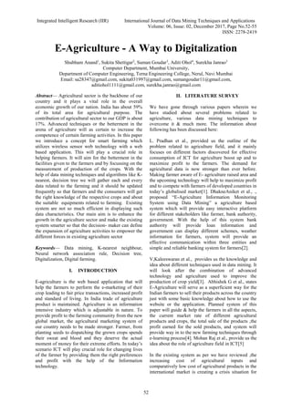 E-Agriculture - A Way to Digitalization | PDF