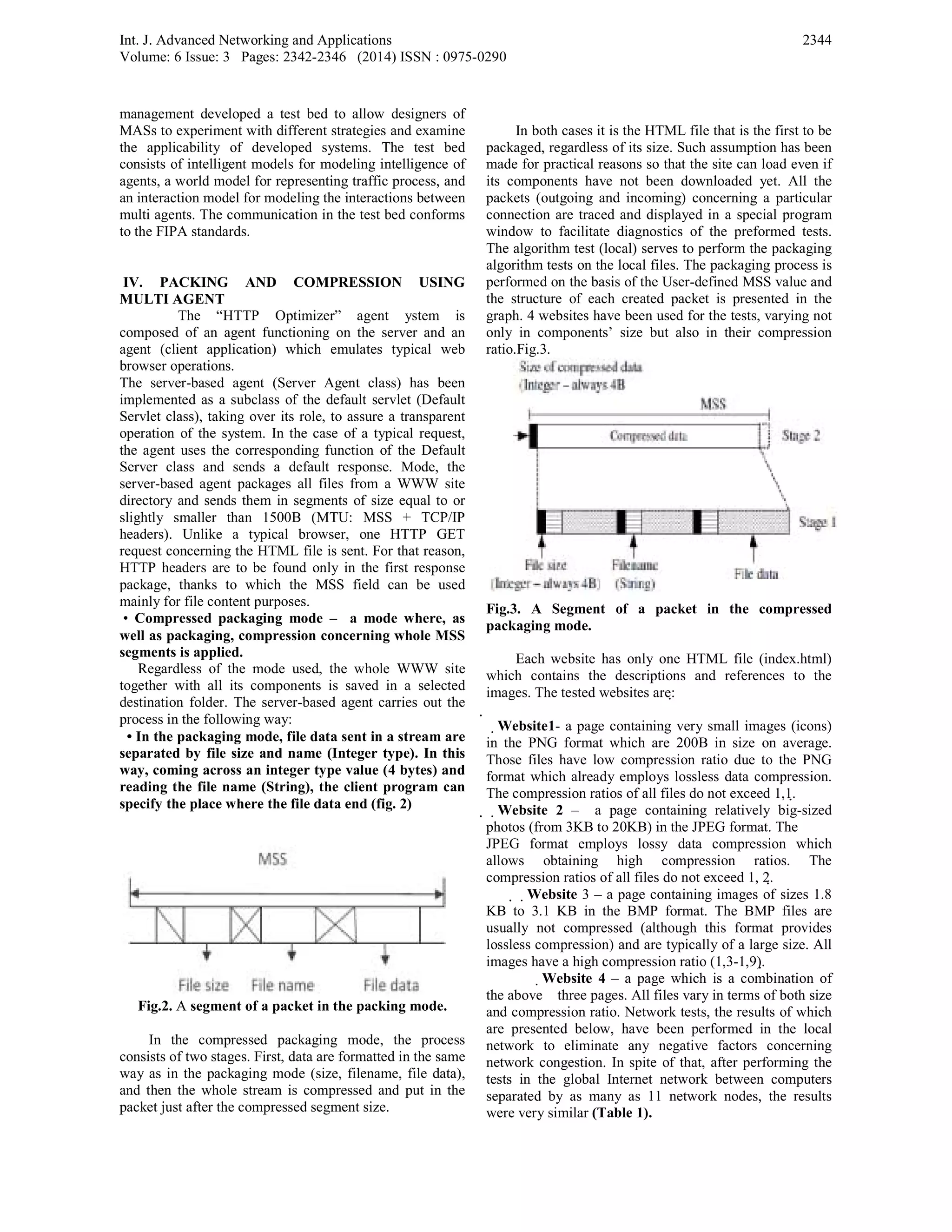 Network Monitoring And Traffic Reduction Using Multi Agent Technology Pdf Computer