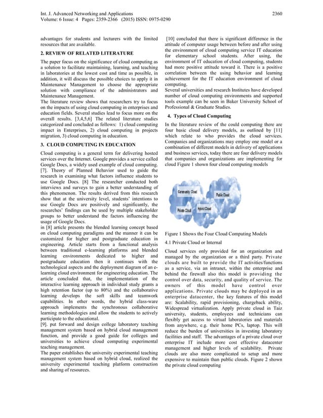 Exploring the Feasibility of Adopting Cloud Computing in Computer Center Taiz University | PDF