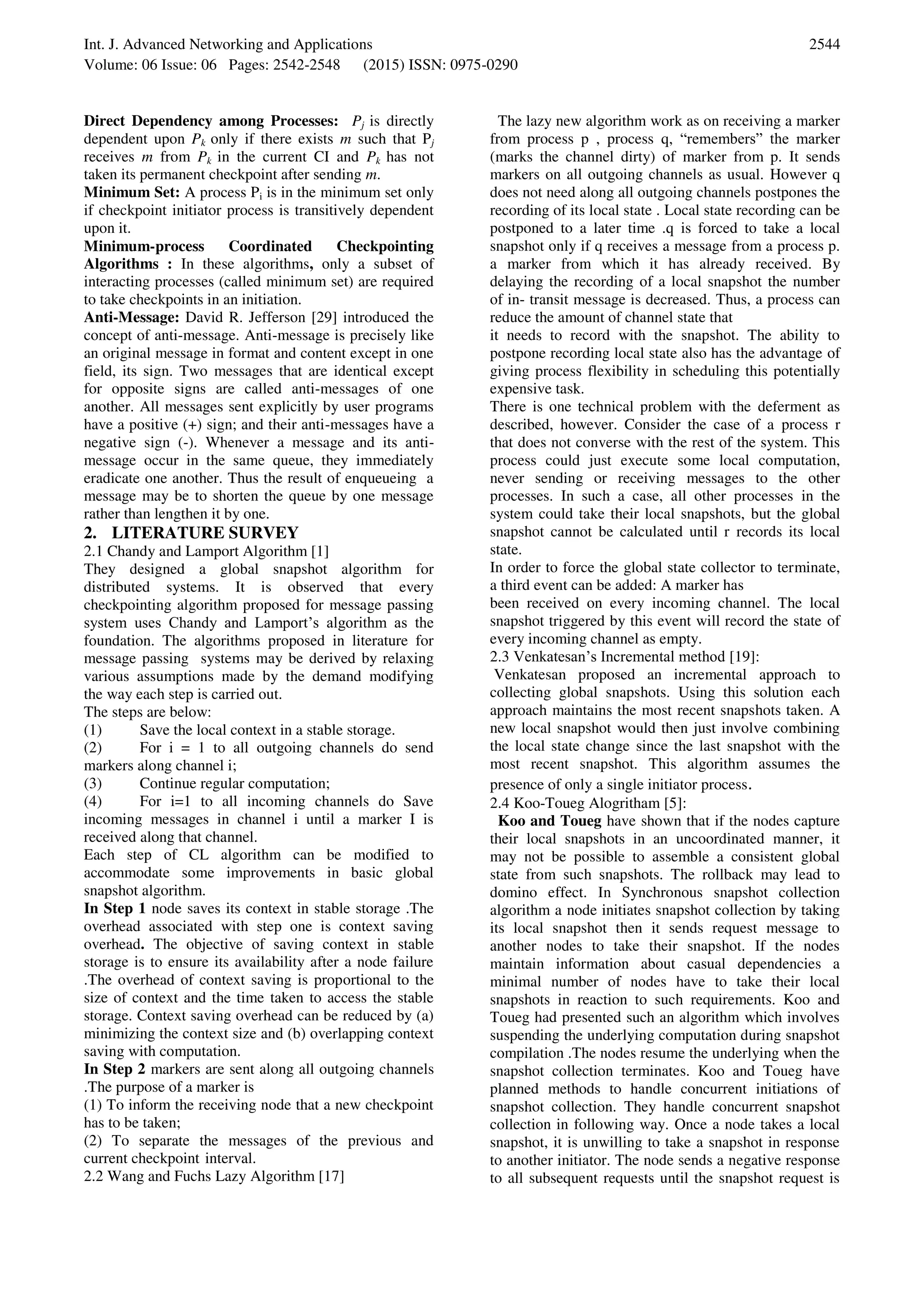 Review Of Some Checkpointing Schemes For Distributed And Mobile Computing Environments Pdf