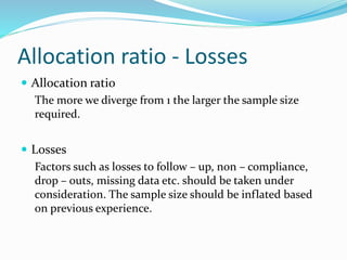 Sample Size Estimation and Statistical Test Selection | PPT