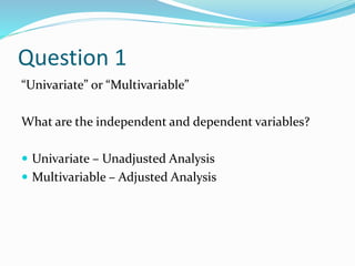 Sample Size Estimation and Statistical Test Selection | PPT
