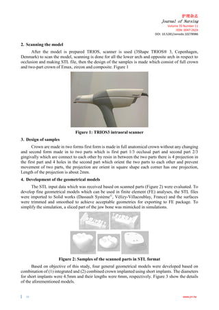 FINITE ELEMENT ANALYSIS AND STATIC LOADING IN DENTAL IMPLANT WITH ...