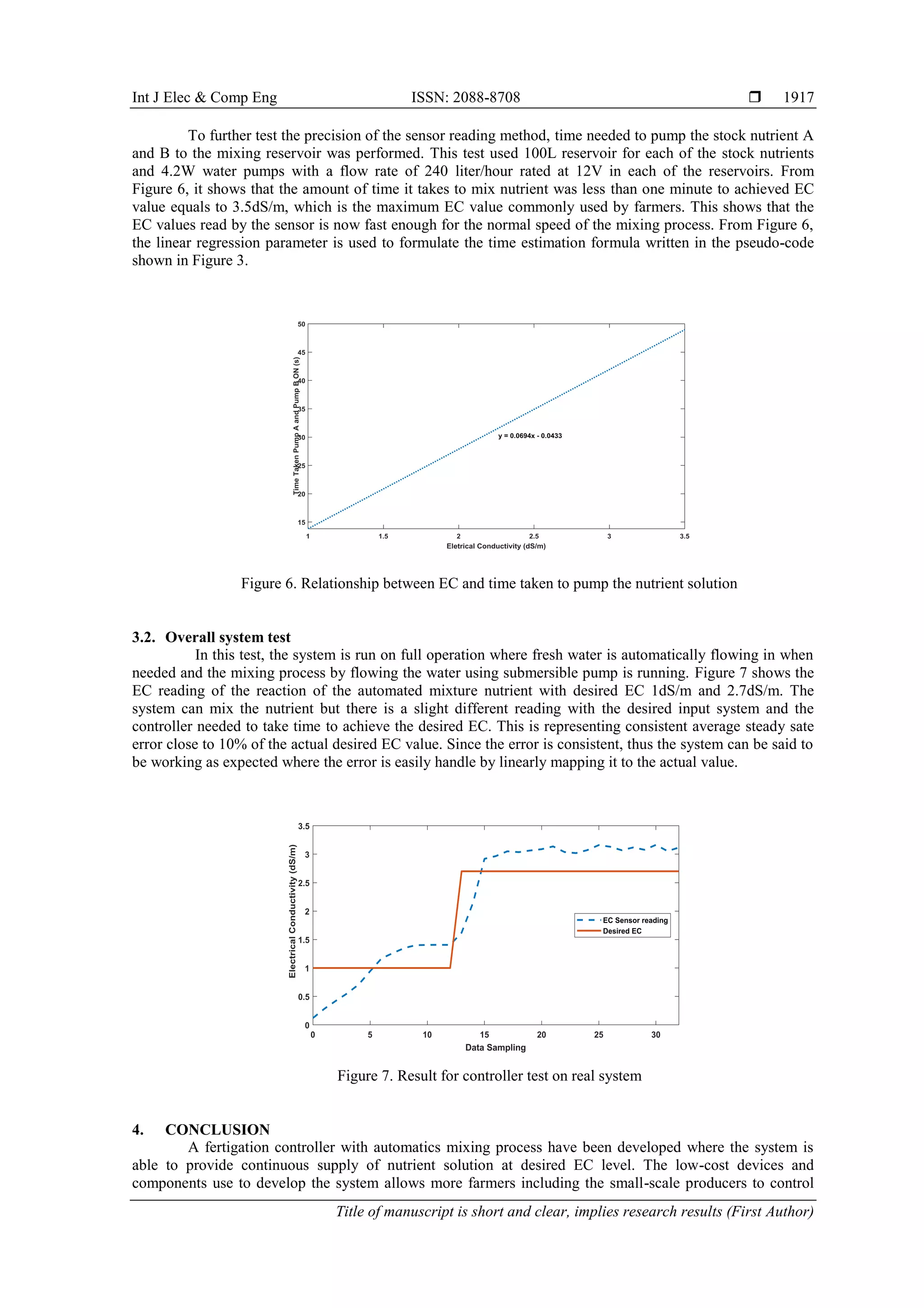 Development of Automatic Mixing Process for Fertigation System in Rock ...