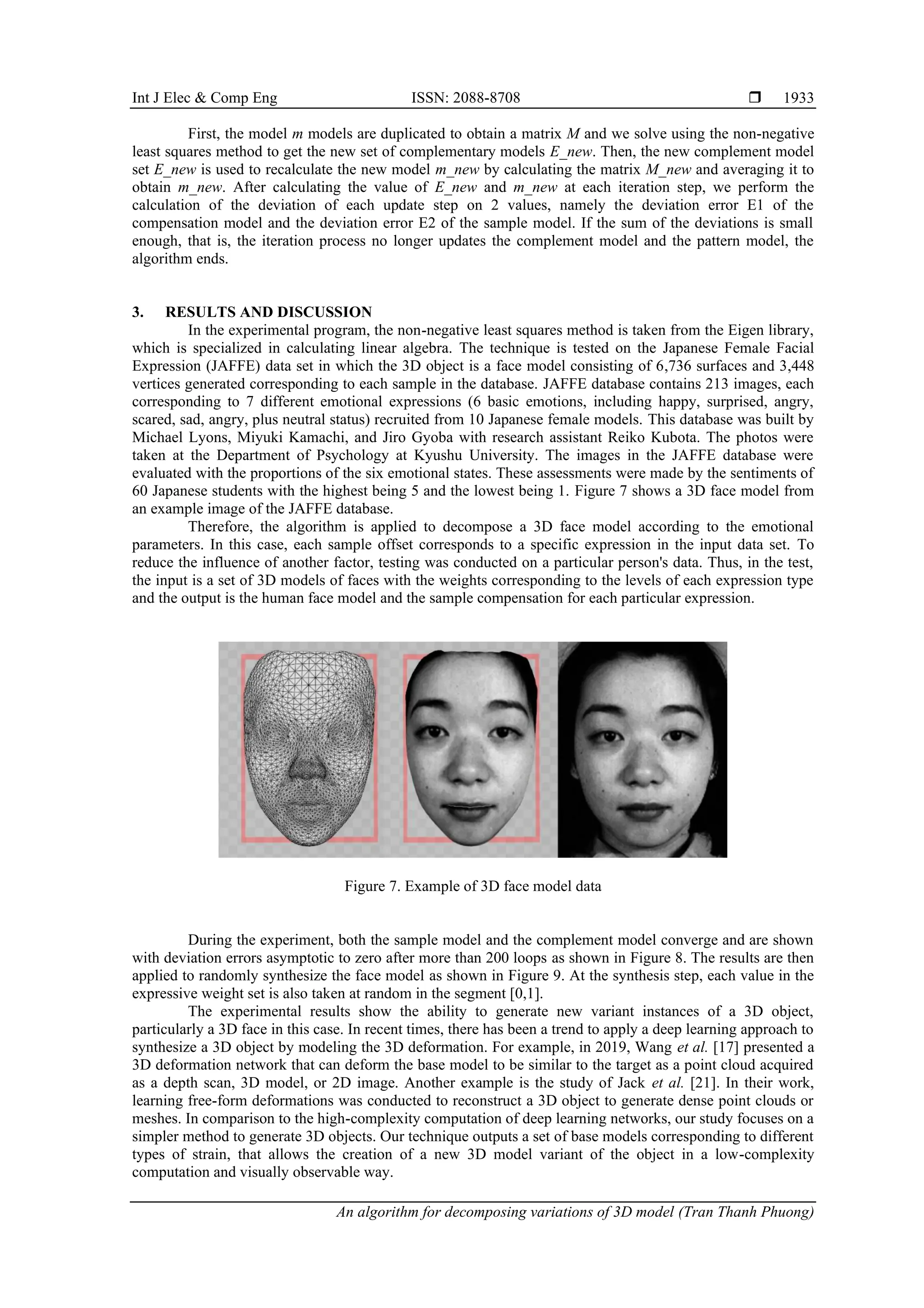 An algorithm for decomposing variations of 3D model | PDF