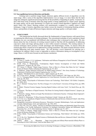 Reviewing the Effectivity Factor in Existing Techniques of Image ...