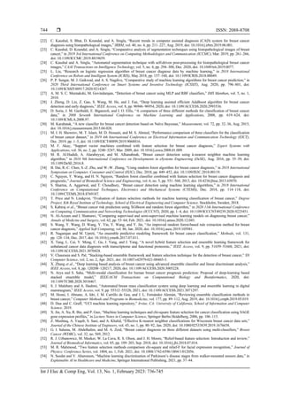 Breast cancer detection using machine learning approaches: a ...