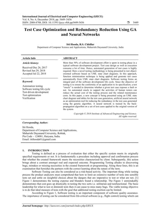 Test Case Optimization and Redundancy Reduction Using GA and Neural ...