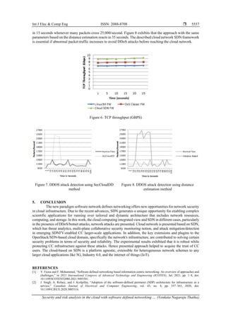 Security and risk analysis in the cloud with software defined networking architecture | PDF