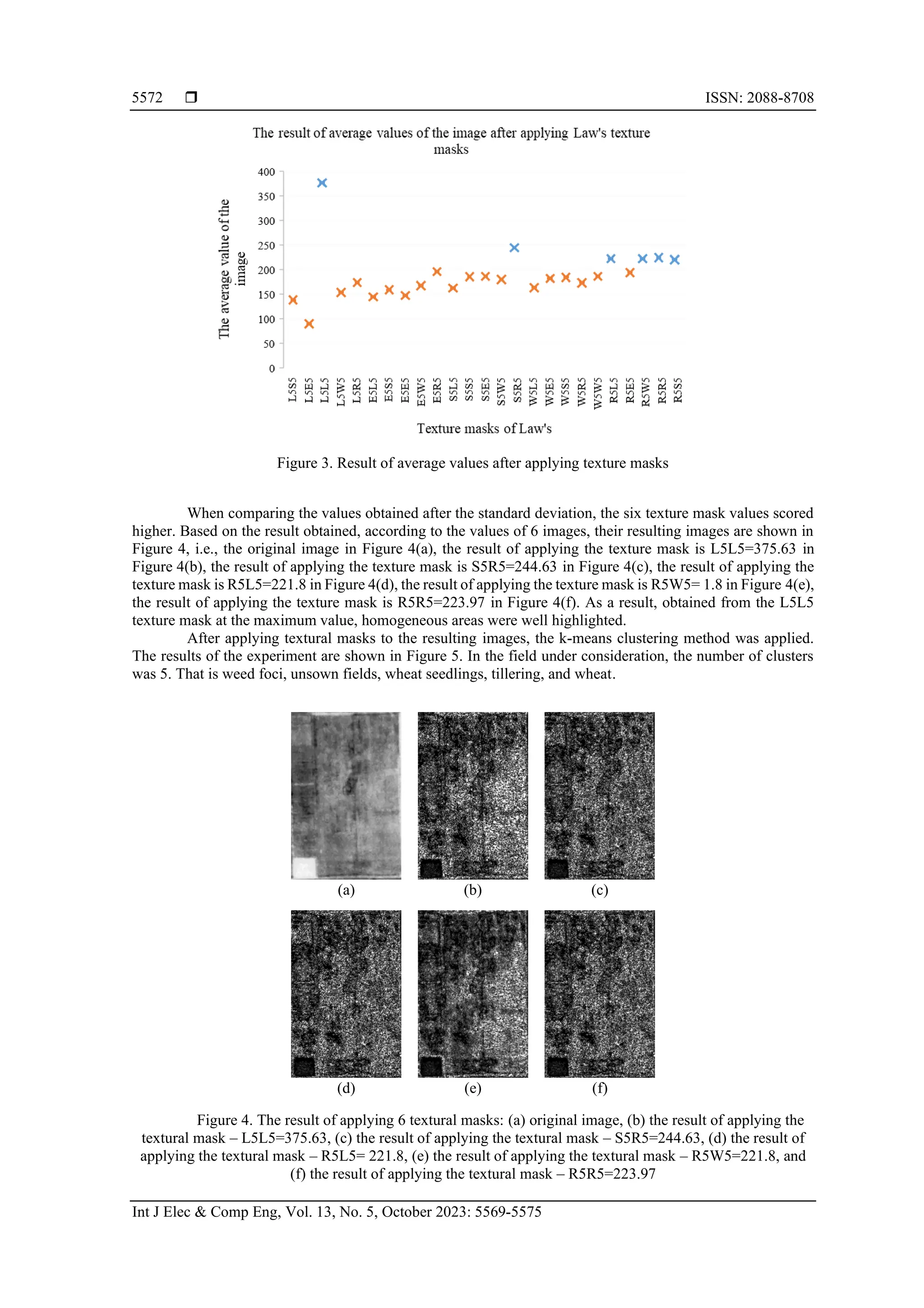 Applying textural Law’s masks to images using machine learning | PDF | Agriculture | Industries