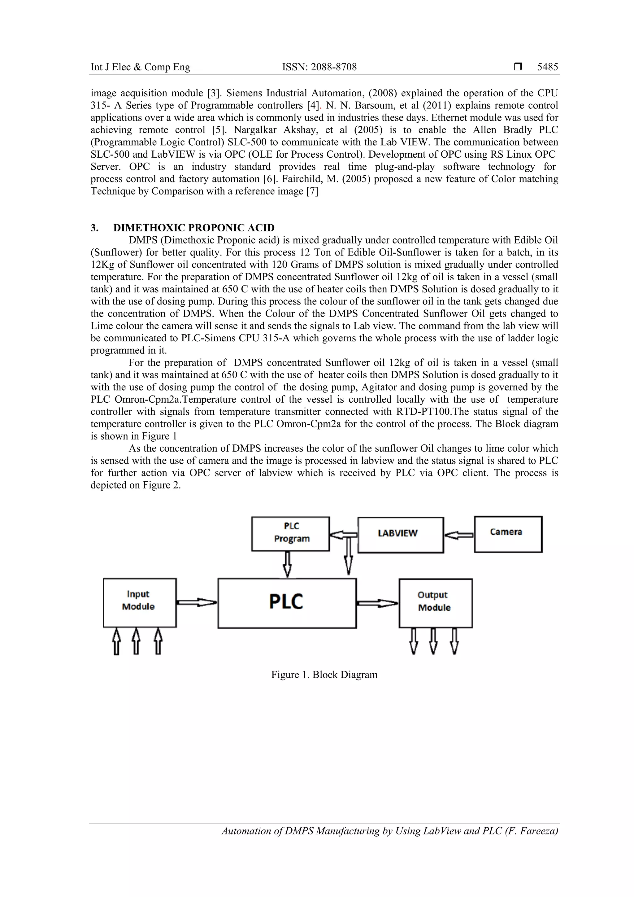 Automation of DMPS Manufacturing by Using LabView and PLC | PDF