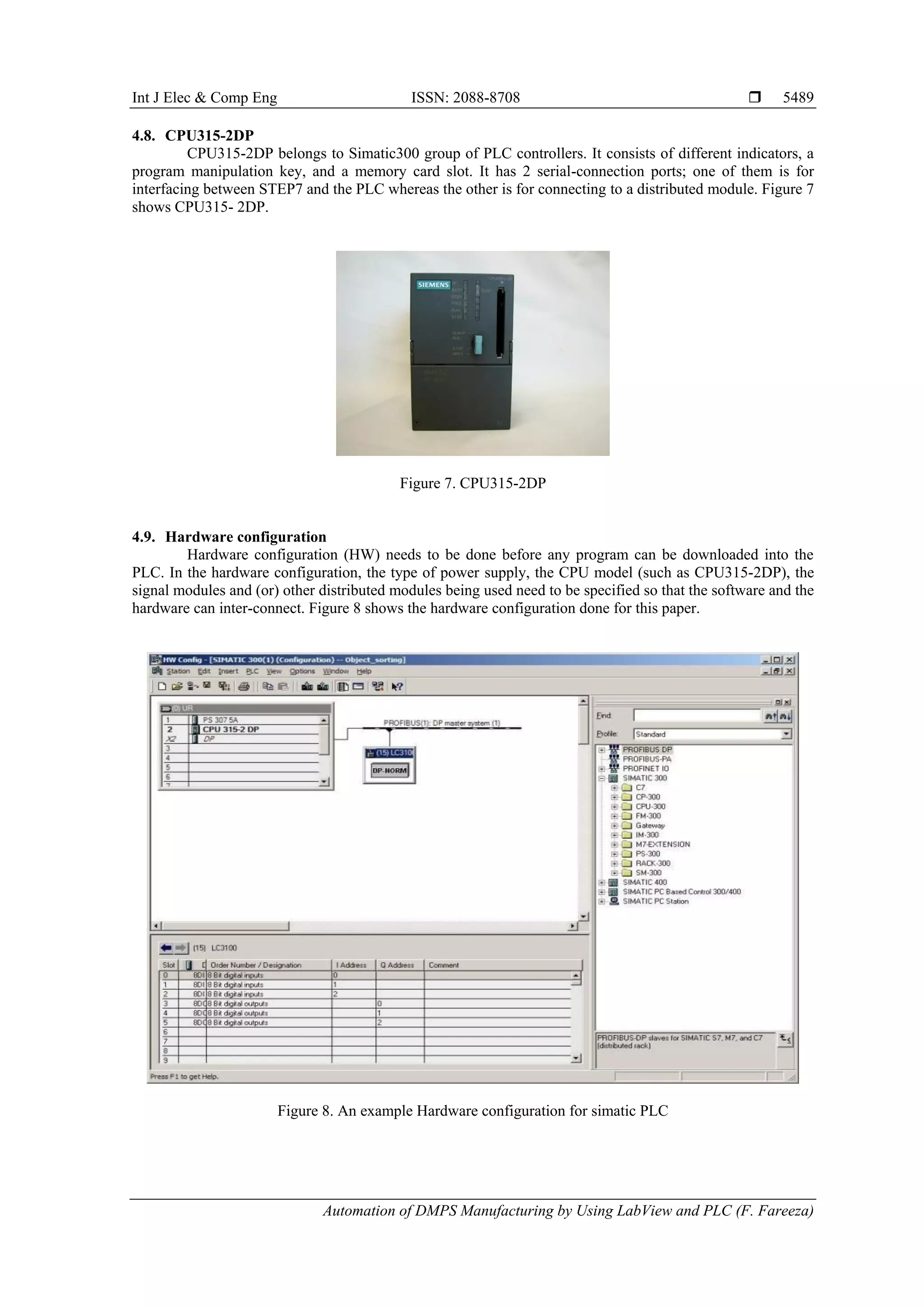 Automation of DMPS Manufacturing by Using LabView and PLC | PDF