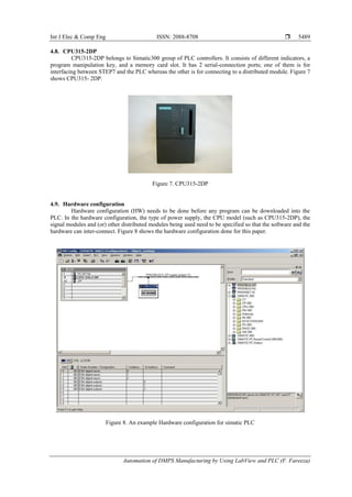 Automation of DMPS Manufacturing by Using LabView and PLC | PDF