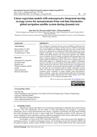 Linear regression models with autoregressive integrated moving average errors for measurements ...