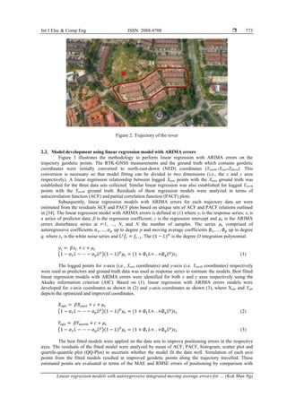 Linear regression models with autoregressive integrated moving average errors for measurements ...
