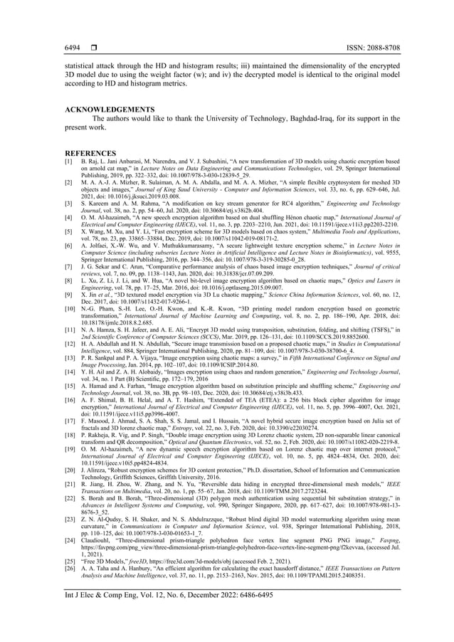 Multi-level encryption for 3D mesh model based on 3D Lorenz chaotic map and random number ...