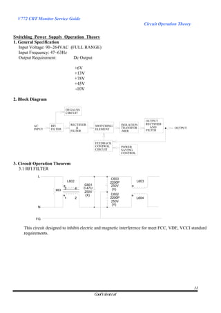 V772 circuit operation theory | PDF | Computer Peripherals | Computing