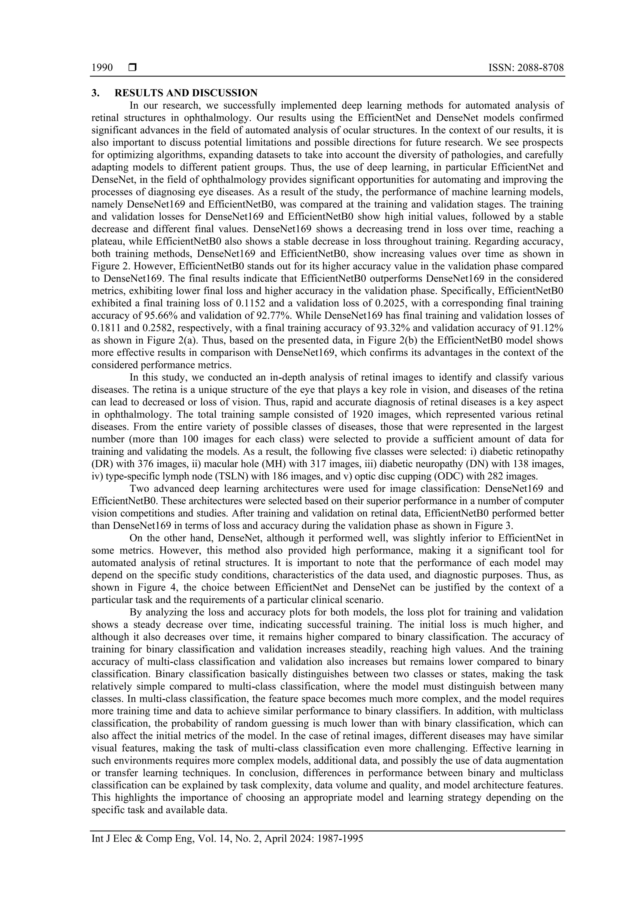 Application Of Deep Learning Methods For Automated Analysis Of Retinal Structures In