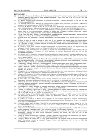 Automatic generation of business process models from user stories | PDF