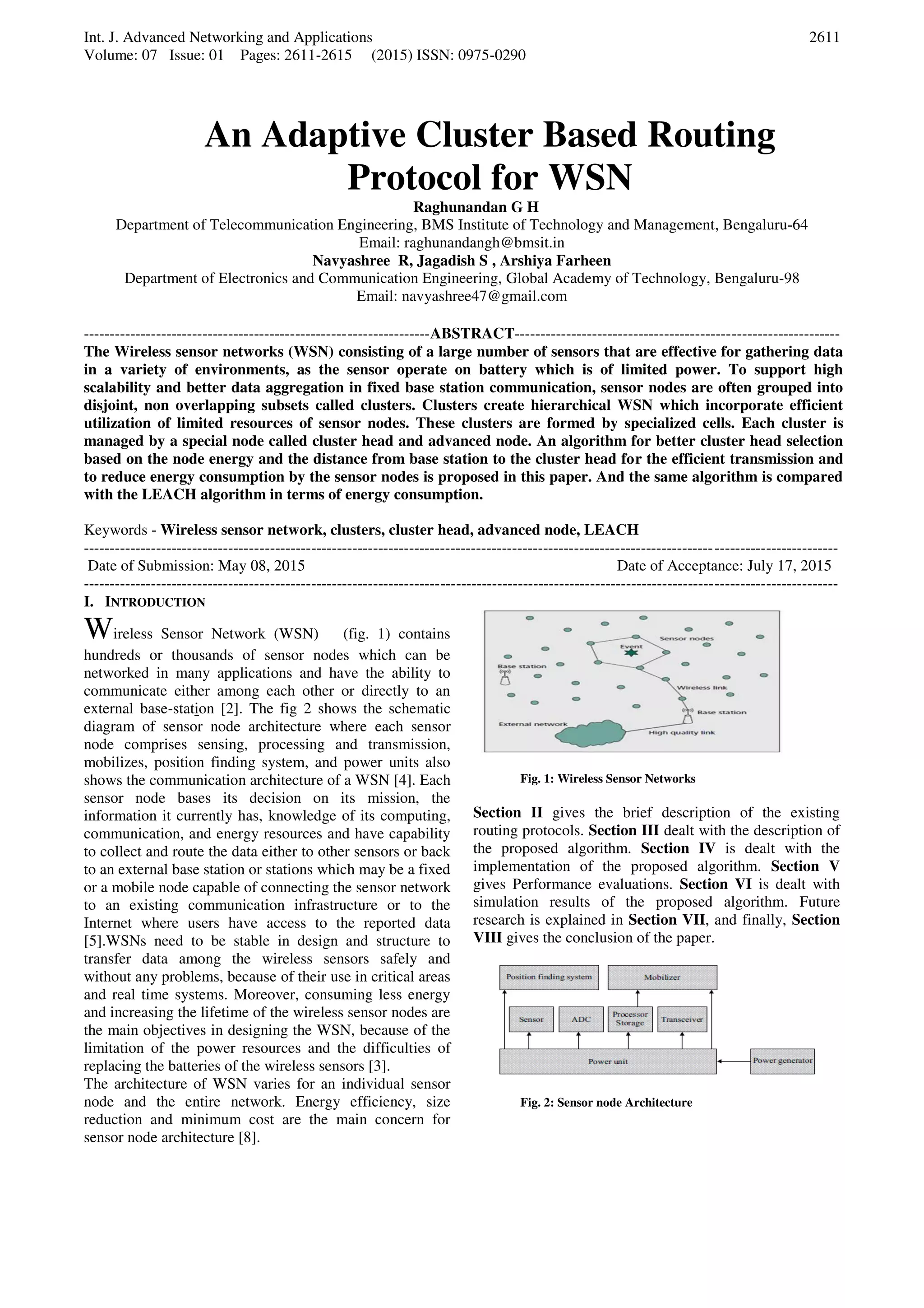 An Adaptive Cluster Based Routing Protocol For Wsn Pdf