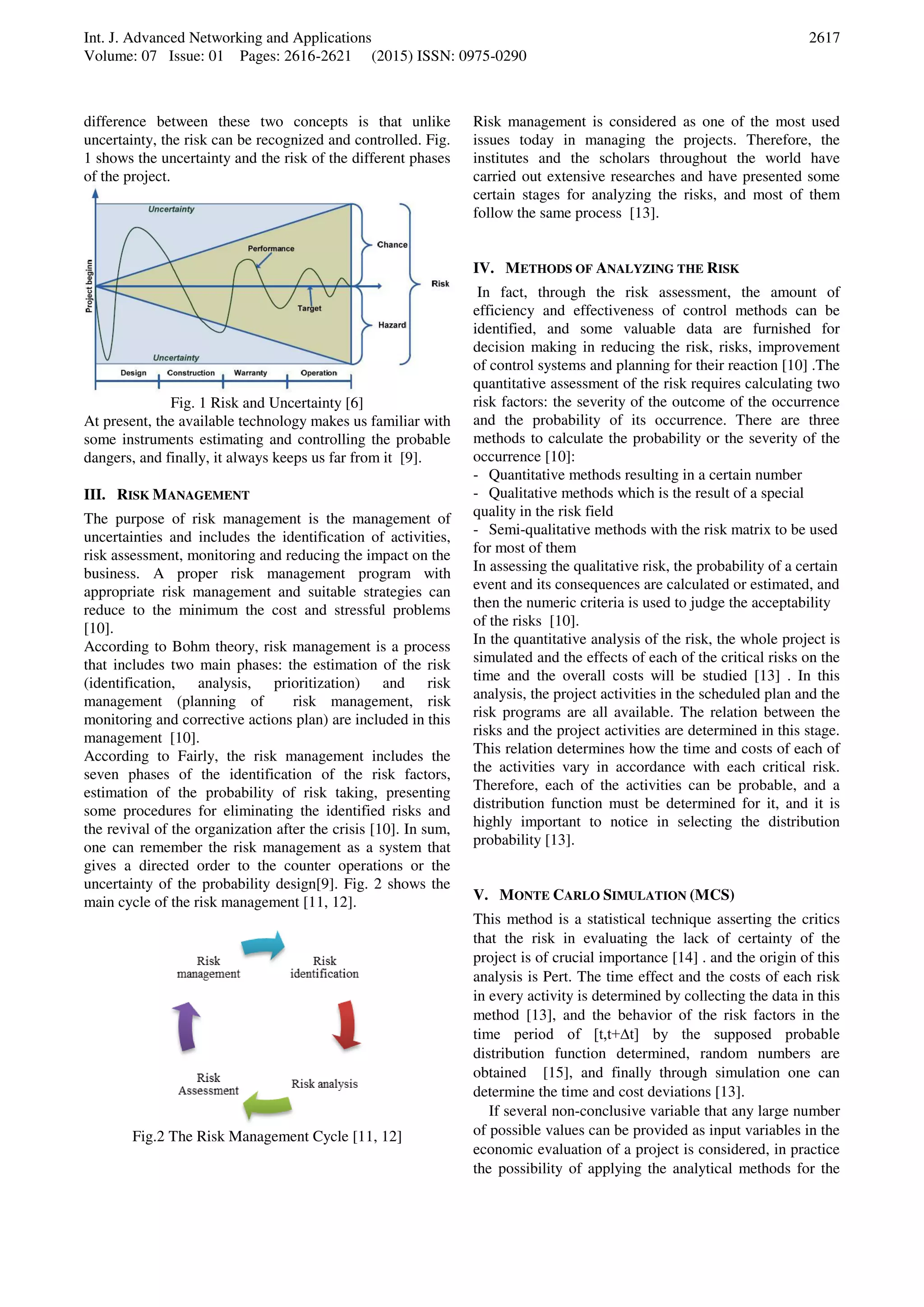 The Use Of Monte Carlo Simulation In Quantitative Risk Assessment Of It Projects Pdf