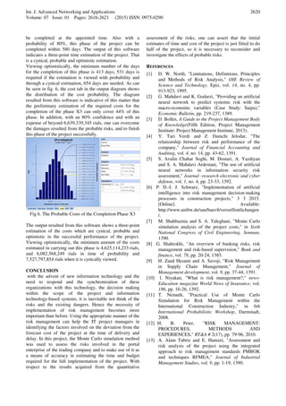 The use of Monte Carlo simulation in quantitative risk assessment of IT projects | PDF