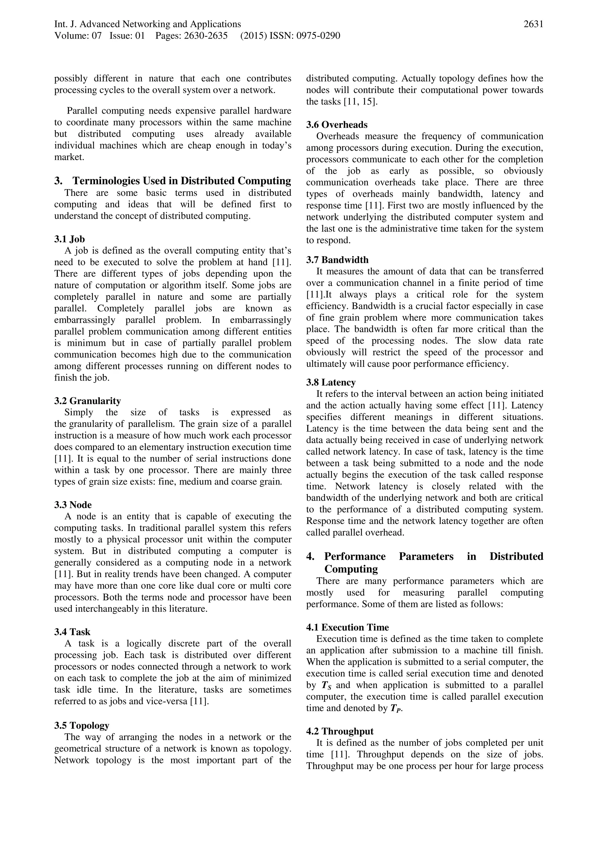 Distributed Computing An Overview Pdf