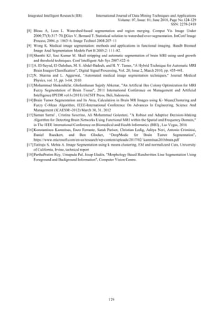 An Investigation into Brain Tumor Segmentation Techniques | PDF