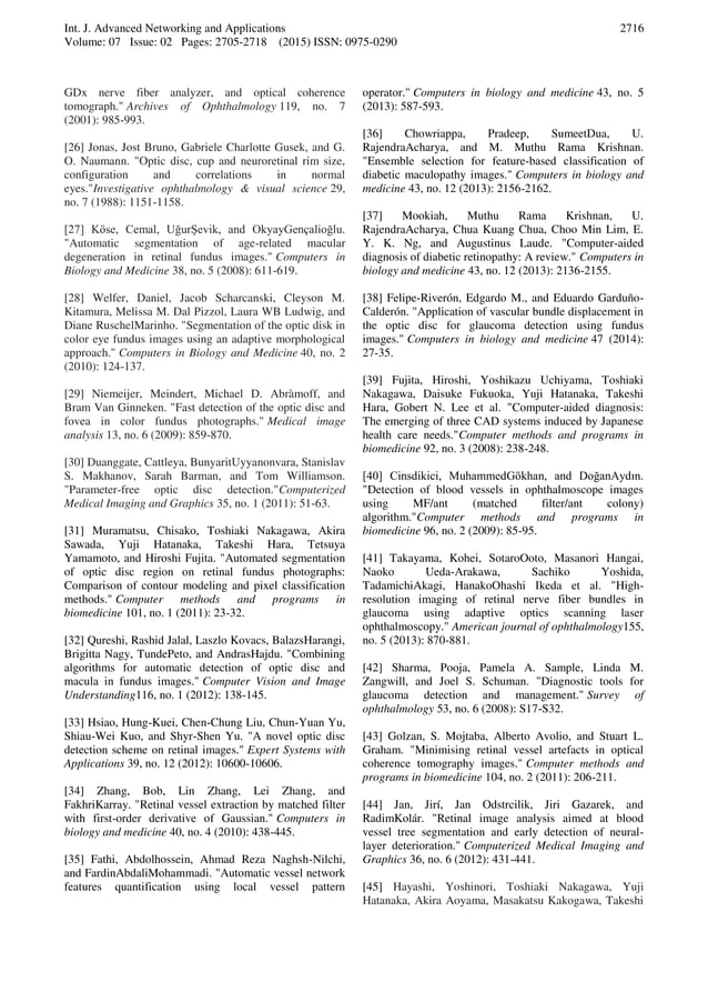 Glaucoma Detection in Retinal Images Using Image Processing Techniques: A Survey | PDF