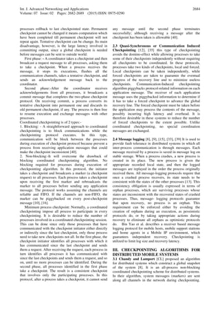 A Survey of Various Fault Tolerance Checkpointing Algorithms in Distributed System | PDF ...