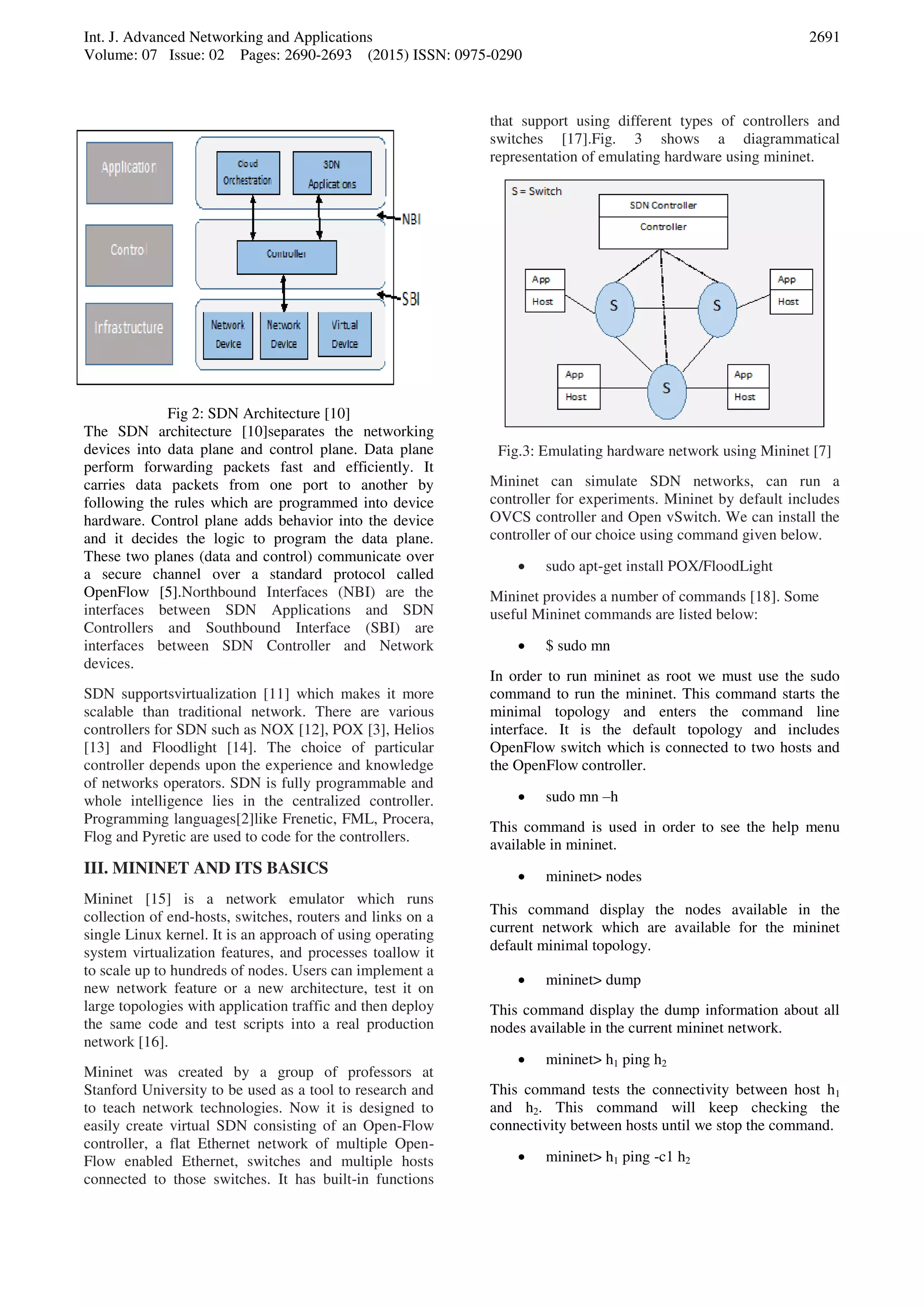 Sdn And Mininet Some Basic Concepts Pdf Computer Networking