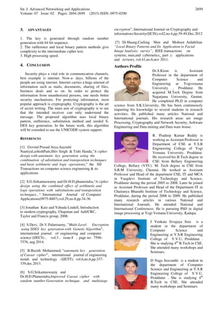 MULTI-STAGE ENCRYPTION USING SEEDED SDES | PDF