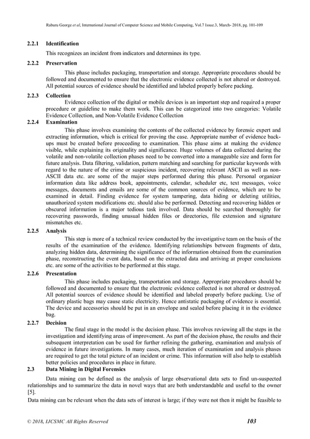 Applying Data Mining Principles in the Extraction of Digital Evidence | PDF