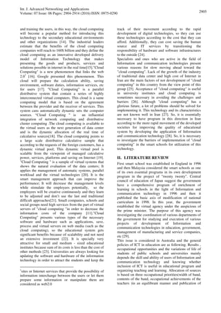 Investigating the Barriers of Application of Cloud Computing in the Smart Schools of Iran | PDF