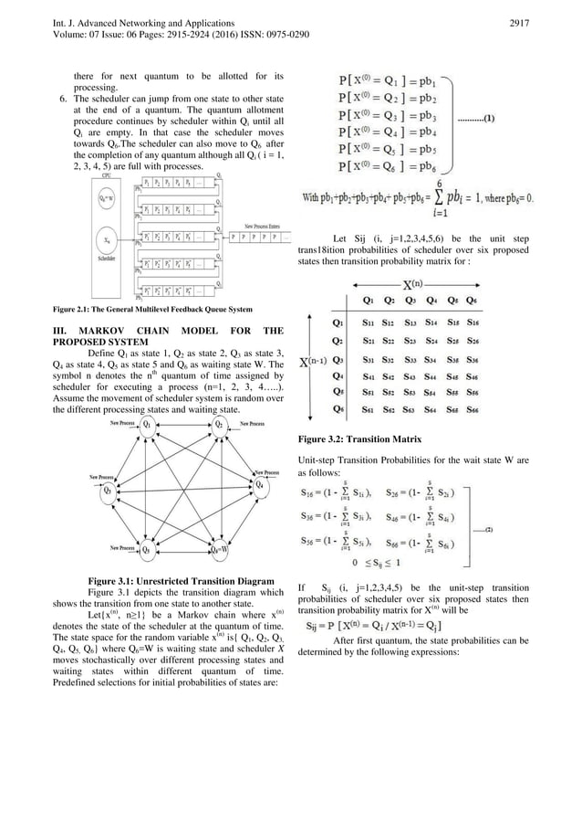 Analysis Of Multi Level Feedback Queue Scheduling Using Markov Chain Model With Data Model