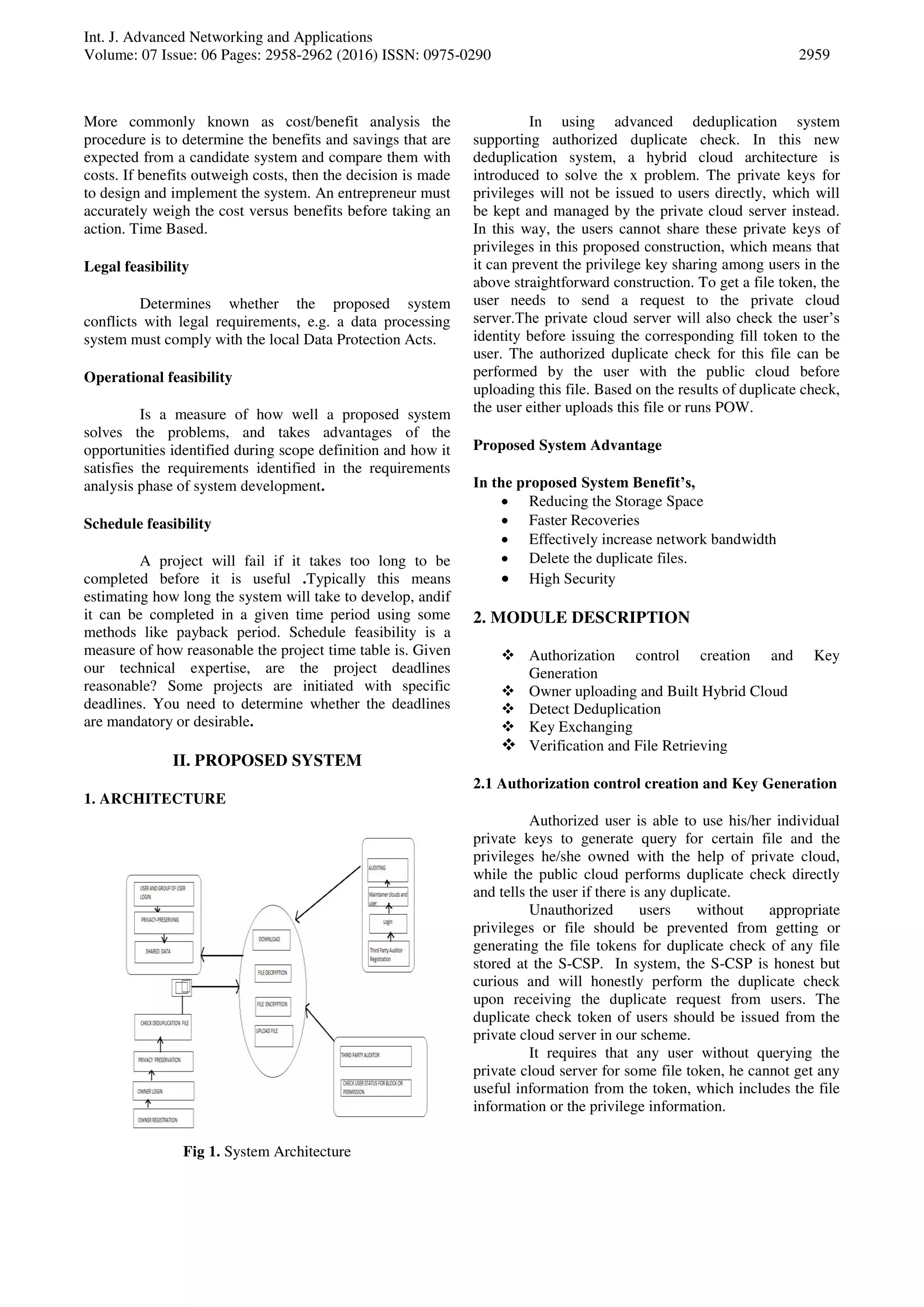 Secure Authorised De Duplication Using Convergent Encryption Technique Pdf Cloud Computing