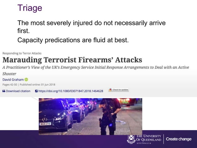 Mass Casualty & Terrorism by Professor Mark Midwinter | PPT