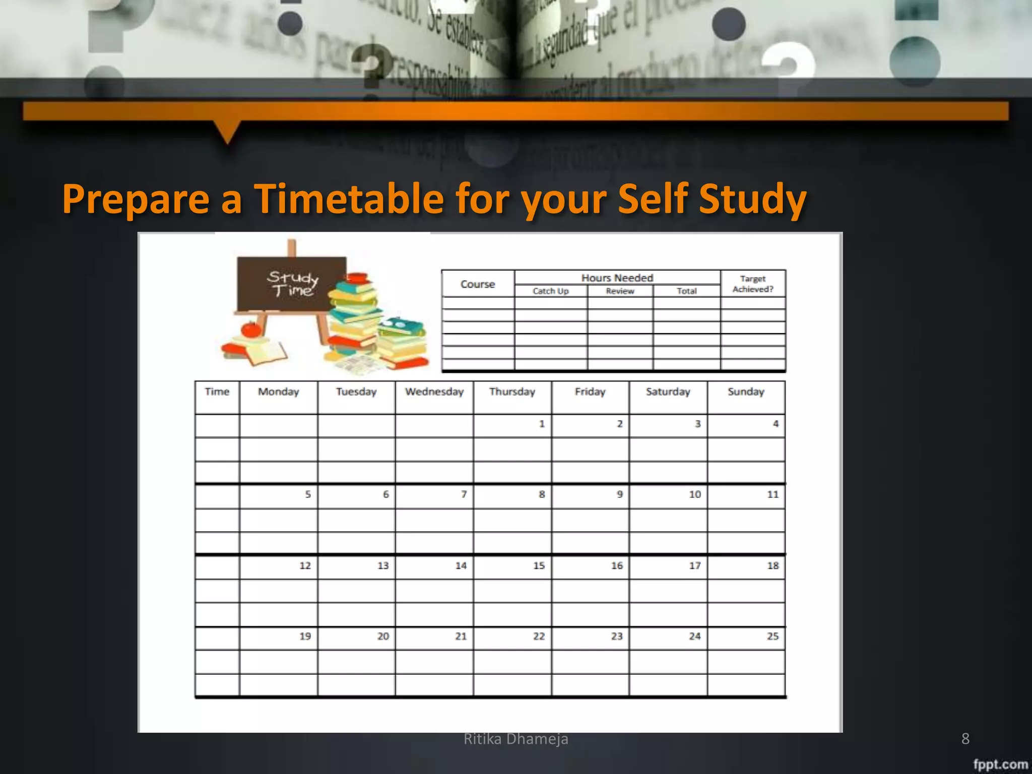 Exam preparation ( How to Study for Exams) | PPSX